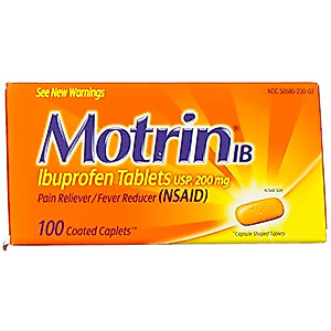 Motrin Ib Caplt Size 100s Motrin Ibuprofen Pain Relief & Fever Reducer