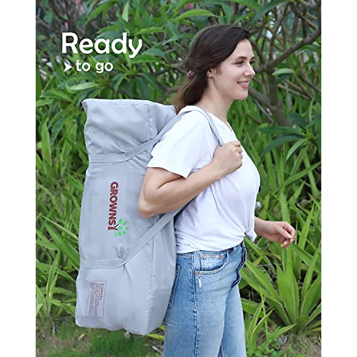 GROWNSY Foldable Baby Playpen & Bottle Sterilizer