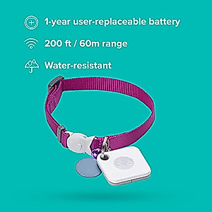 Tile Mate (2020) 1-pack - Bluetooth Tracker, Keys Finder and Item Locator for Keys, Bags and More; Water Resistant with 1 Year Replaceable Battery