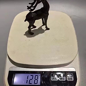 9cm Brass Retro Solid Sika Deer Ornament, Metal Fulu Statue Home Decoration Desktop Tea Pet Crafts Collection