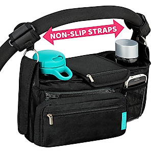 Swanoo Set of 2 Non-Slip Straps. Compatible with Swanoo Stroller Organizer