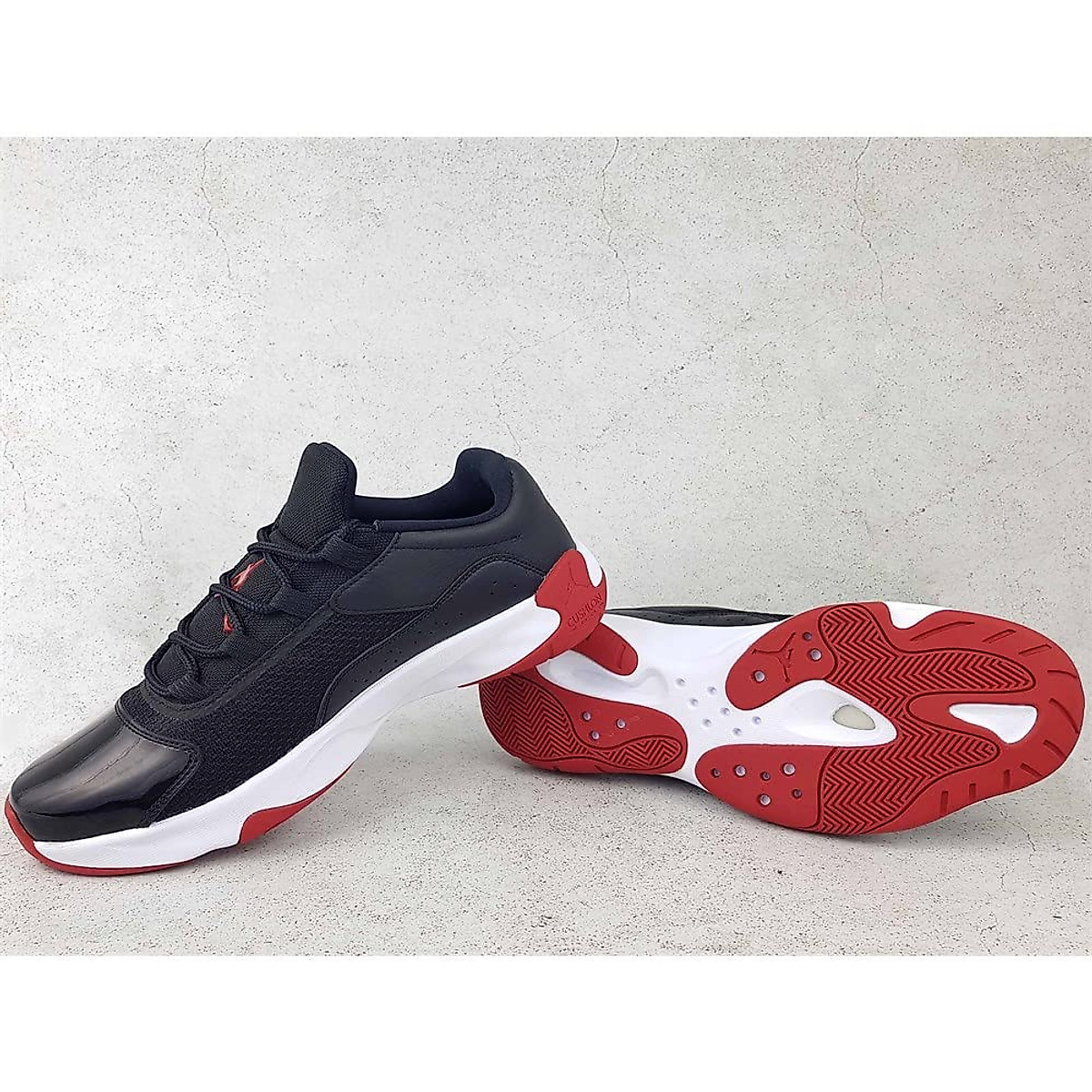 Nike Air Jordan 11 CMFT Low Black White Gym Red Shoes DM0844-005 - Size Men's 12 US