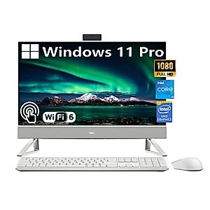 Dell Inspiron 5400 All-in-One Business Desktop, 23.8" FHD Touchscreen, Intel Core i5-1135G7, Windows 11 pro, 16GB RAM, 512GB SSD+1TB HDD, WiFi 6, HDMI, RJ-45, Intel Iris Xe Graphics