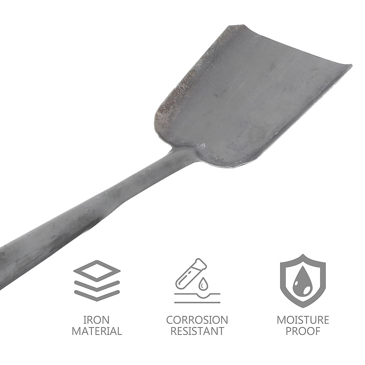 Cabilock Fireplace Shovel Long Wooden Handle Ash Coal Shovel Fireplace Scoop Ash Scoop Gardening Shovel Kitchen Tool