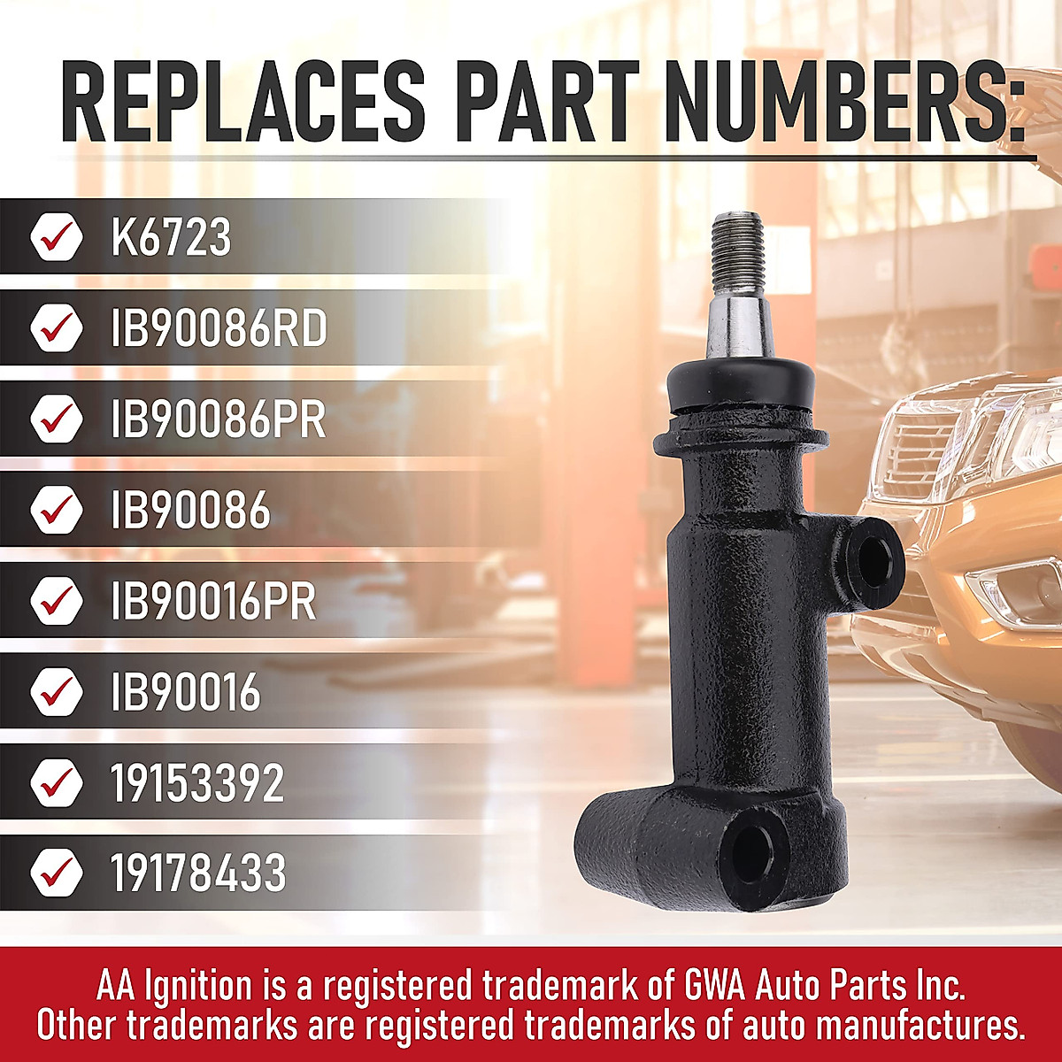 Replacement Steering Idler Arm Bracket, Compatible with Chevy, GMC and Hummer Vehicles - 1999-2018 - Escalade, Silverado 1500, Suburban 2500, Tahoe, Sierra 3500, Yukon XL 1500, H2 - Replaces K6723