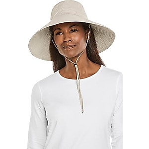 Coolibar UPF 50+ Women's Cyd Travel Beach Hat - Sun Protective (One Size- Sand)