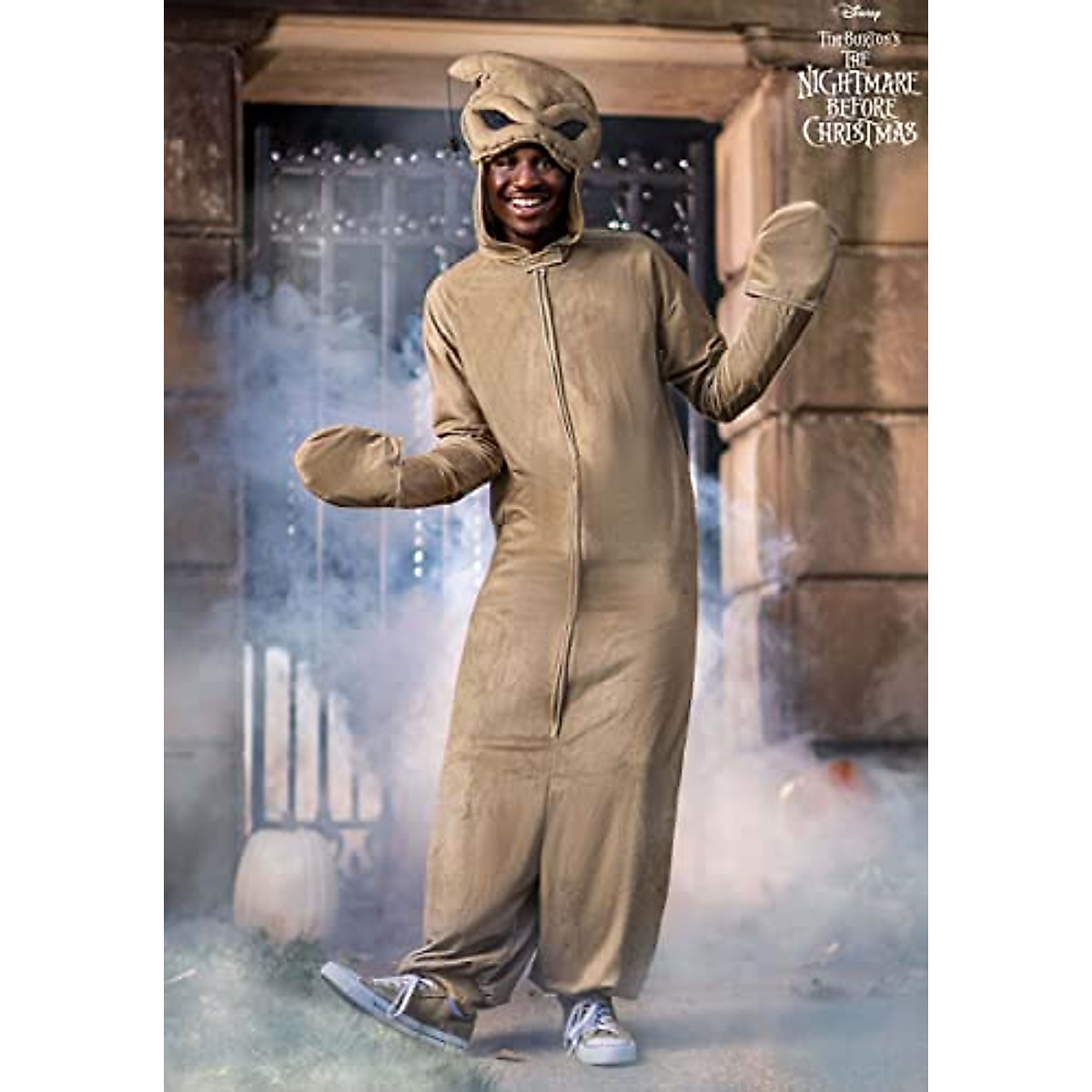 Fun Costumes Disney Oogie Boogie | Small Nightmare Before Christmas Costume Velour Fabric with Fiberfill and Embroidered Details, Oogie Boogie Costume Large