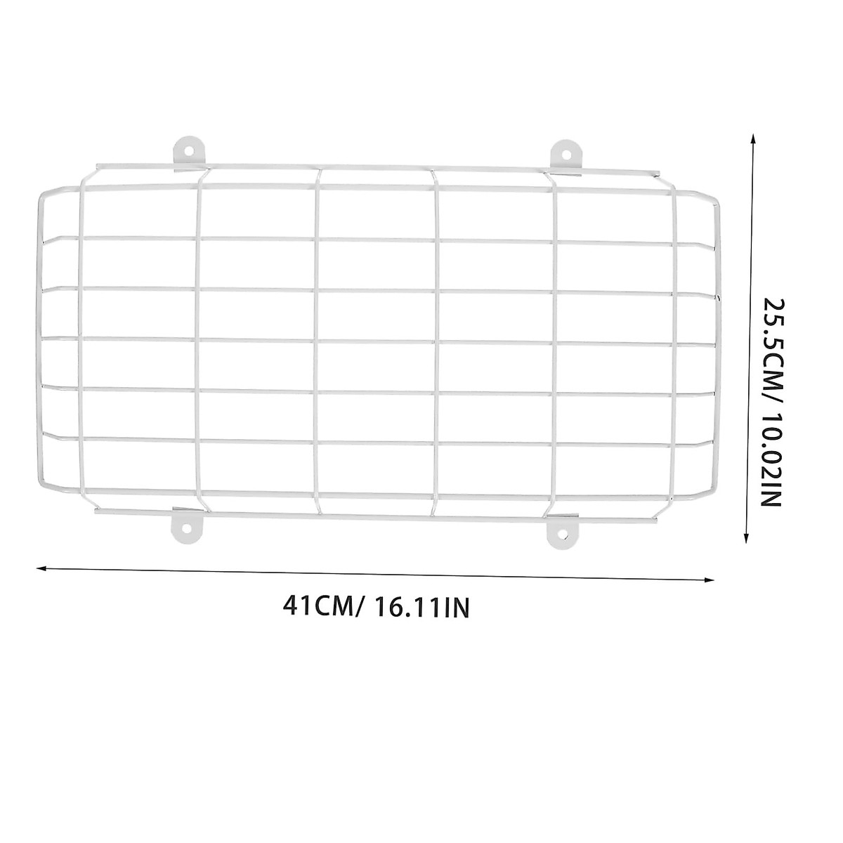 BESPORTBLE Exit Light Protective Emergency Light Wall Emergency Light Wire Cages Emergency Sign Protector Damage Wire Guard for Exit Led Exit Sign Gym Signs Iron Cover Classic White