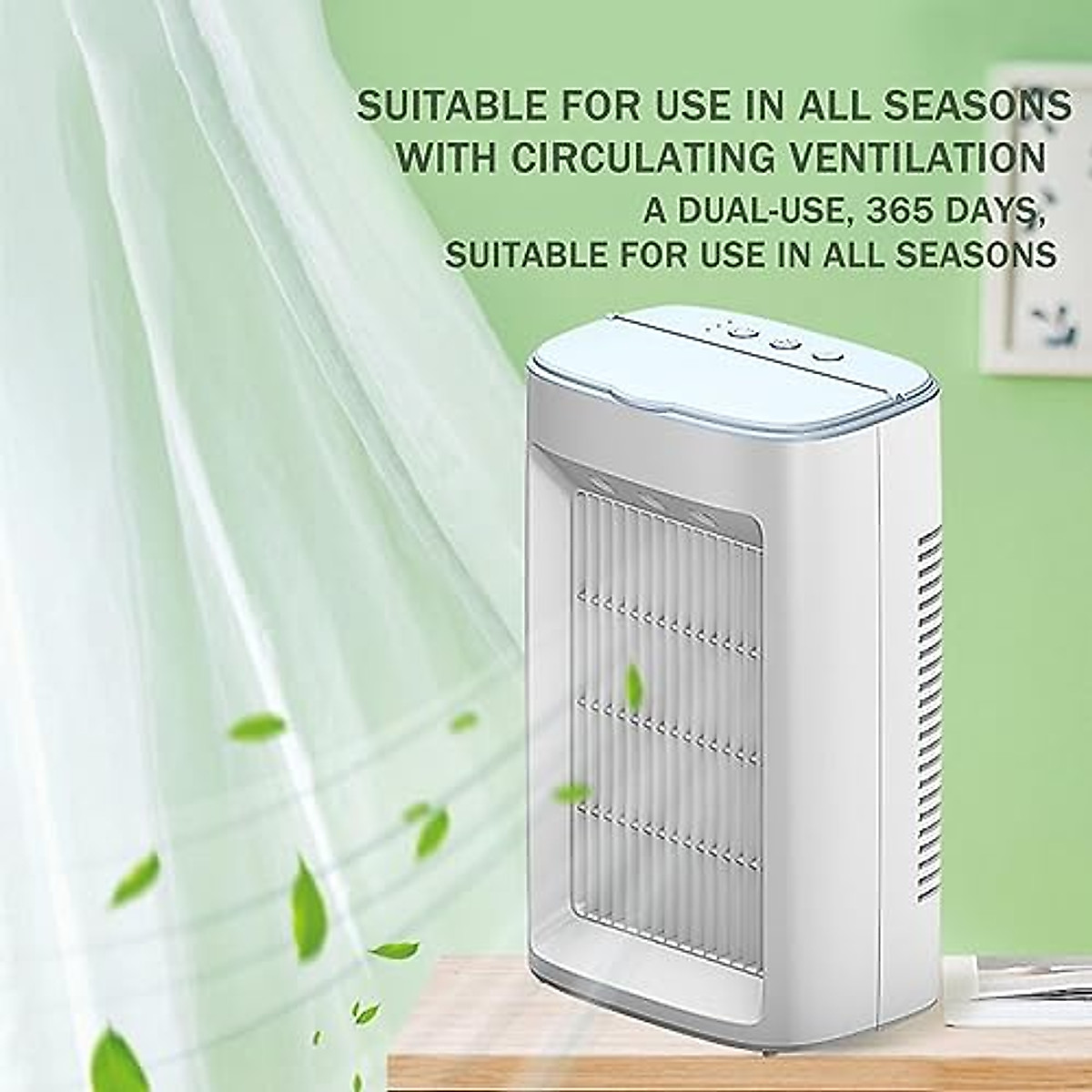 Mini Portable Air Conditioner 3 in 1 USB Portable Air Condition Strong and Durable Personal Humidifier Ideal for Home Office Bedrooms