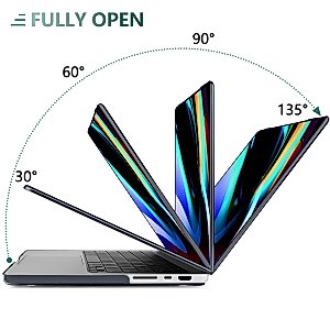 DONGKE for M4 MacBook Pro 16 Inch Case 2024 2023 2021 A3403 A3186 M3 A2991 M2 A2780 M1 A2485 Pro/Max Chip, Plastic Hard Shell Case & Keyboard Cover for Mac Pro 16 with Touch ID, Abstract Mountain