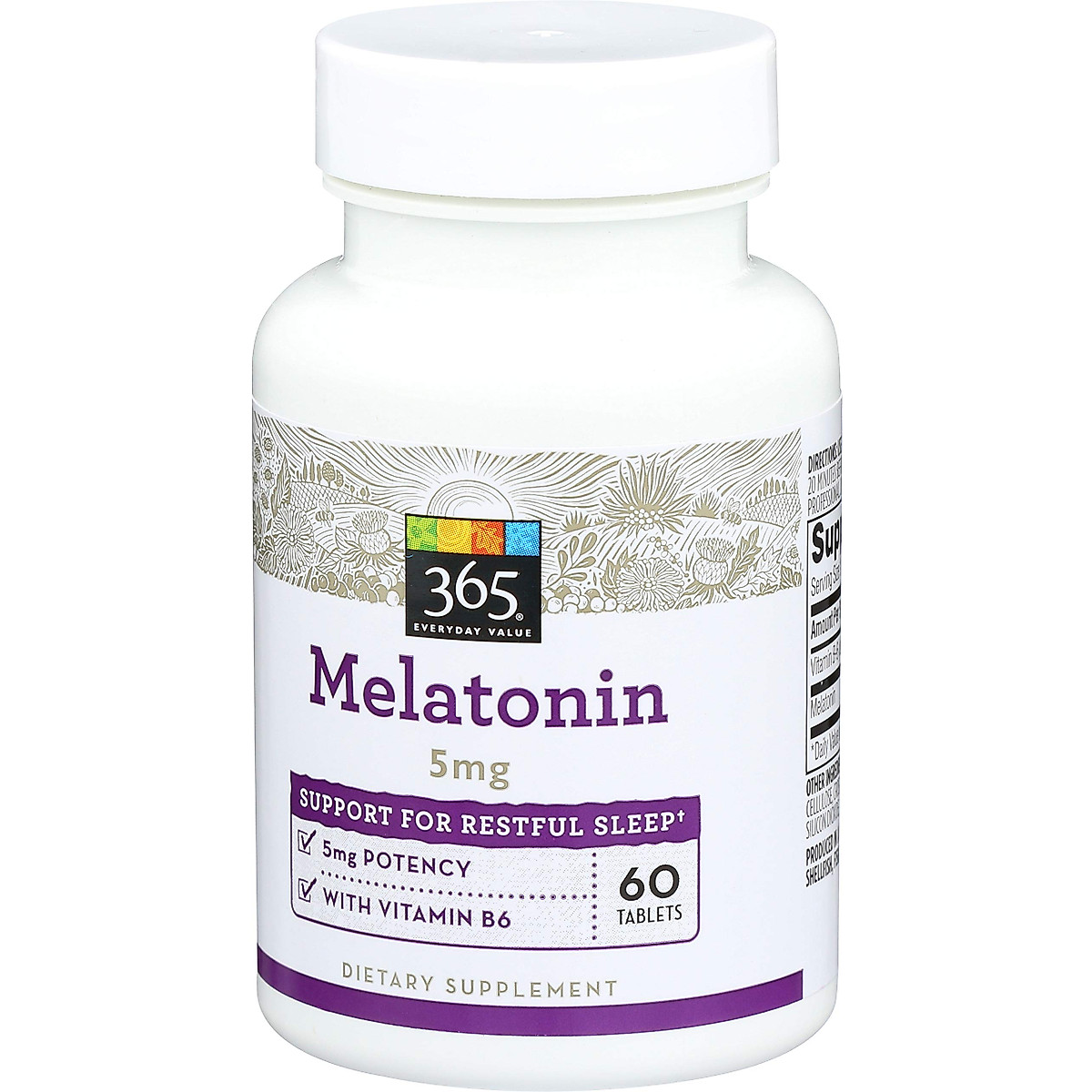 365 by Whole Foods Market, Melatonin 5Mg, 60 Count