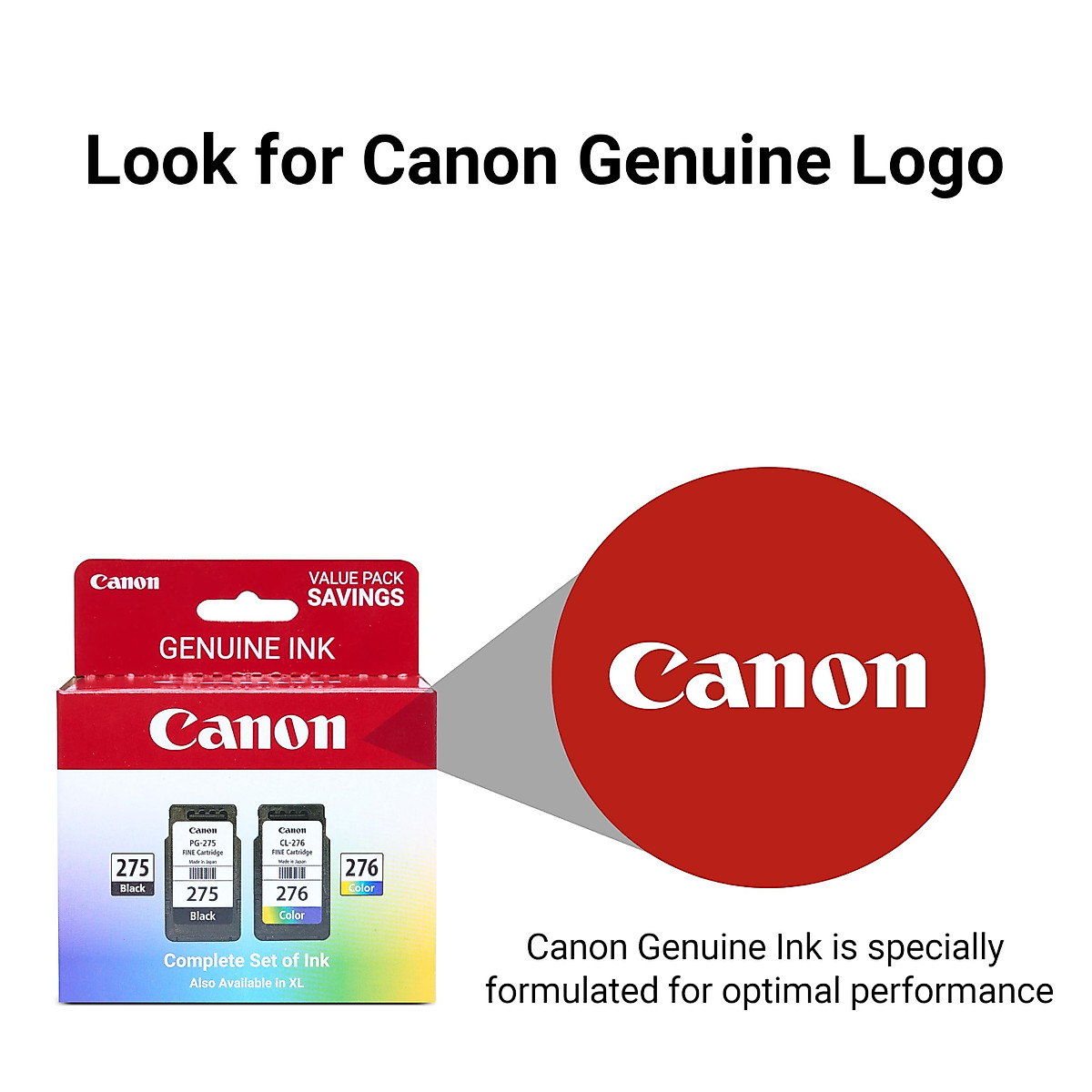 Canon PG-275/CL-276 Multi Pack, Compatible to PIXMA TS3520, TS3522 and TR4720 Printers