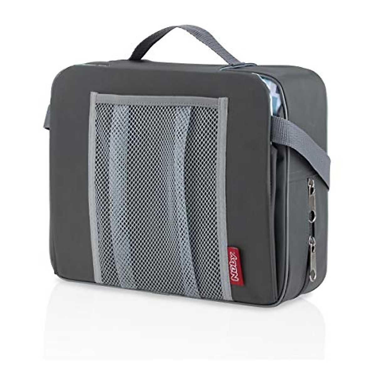 Nuby Easy Go Safety Lightweight High Chair Booster Seat, Great for Travel, Gray