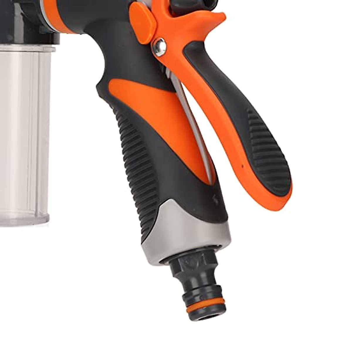 Garden Foam Sprayer, 8 Modes Multifunctional Water Spraying Nozzle Widely Used Labor Saving Concentrated Water Pressure Longer Spray Distance for Car Washing Rear Trigger