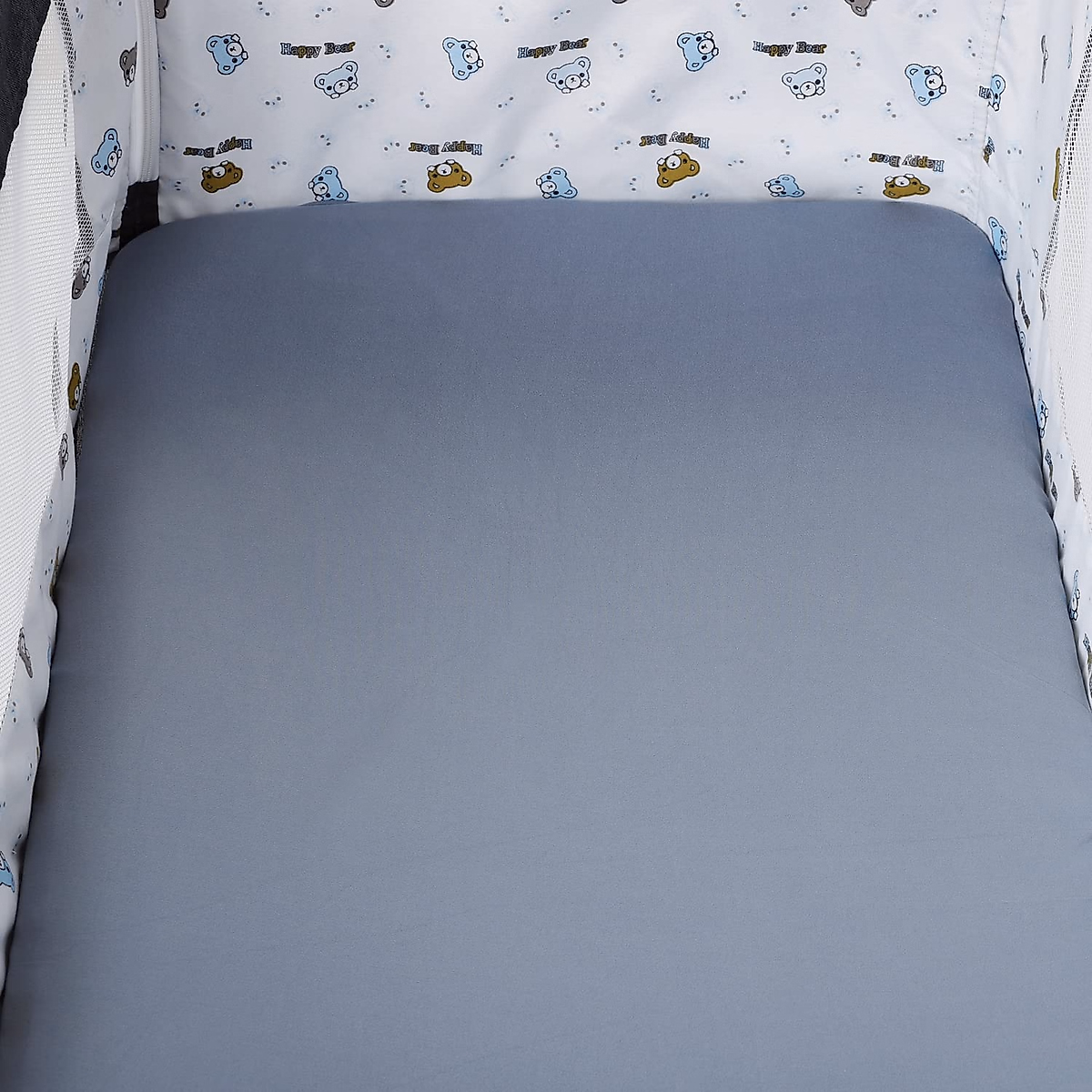 Tontukatu Pack n Play Sheet Stretchy Fitted Portable Mini Crib Sheets Set 3 Pack,Playard Sheets Convertible Playard Mattress Cover,Ultra Soft Jersey Material,Elephant Tiger,Fox & Grey