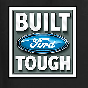 Built Ford Tough Classic Cars and Trucks Logo Ford Mustang Shelby Licensed Official Cars and Trucks Womens Slim Fit Junior Tee, Black, Medium
