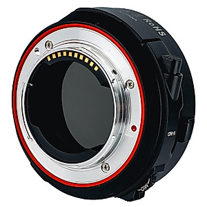 Meike MK-EFTE-C VND Metal Auto-Focus Mount Lens Adapter with Drop-in Variable ND and Clear UV Filters Converter for Canon EF/EF-S Lenses to Sony E Mount Cameras A9 A7III A7II A7 A7R3 A7R4
