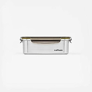 CUITISAN SIGNATURE RECTANGLE AIRTIGHT CONTAINER NO. 5 23.0oz, STAINLESS STEEL FOOD CONTAINER, WATERPROOF, MICROWAVE and DISHWASHER AVAILABLE