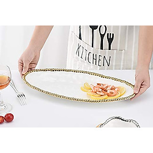 Pampa Bay Golden Salerno Oval Serving Piece