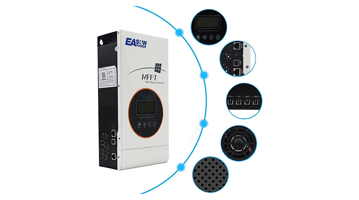 80A MPPT Solar Charge Controller for 12V-48V Solar Systems