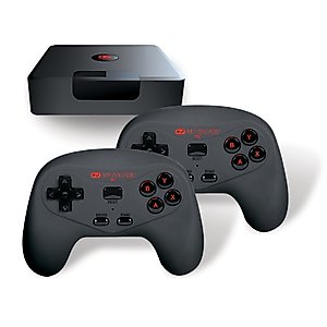 Bionik DRMDGUNL3213 Game Station Wireless Plug & Play Game Console with 2 Controllers, Black