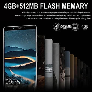 Unlocked Cell Phone, Android 8.1 Unlocked Smartphone 1+8G ROM Mobile Cell Phone 6.52 Inch HD Touch Screen Dual SIM Cellphone Unlocked Smart Phone for Father Childrens Gift