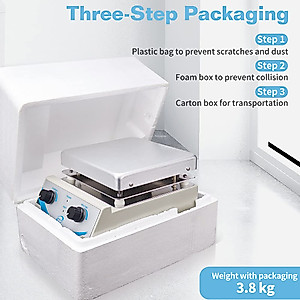 SH-3 Hot Plate Magnetic Stirrer 5000ml Volume with Dual Control and 1 Inch Stir Bar