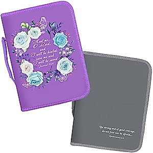 Set of 2 Bible Cover Cases for Men and Women Large & Medium Sizes by DEHITE