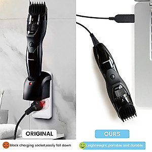 Charger Replacement for Panasonic Shaver ER-GB42-K, Charging Cable for Beard Trimmer, with Cleaning Brush