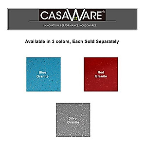 casaWare Jumbo Muffin Pan 6 Cup Ceramic Coated Non-Stick (Silver Granite)