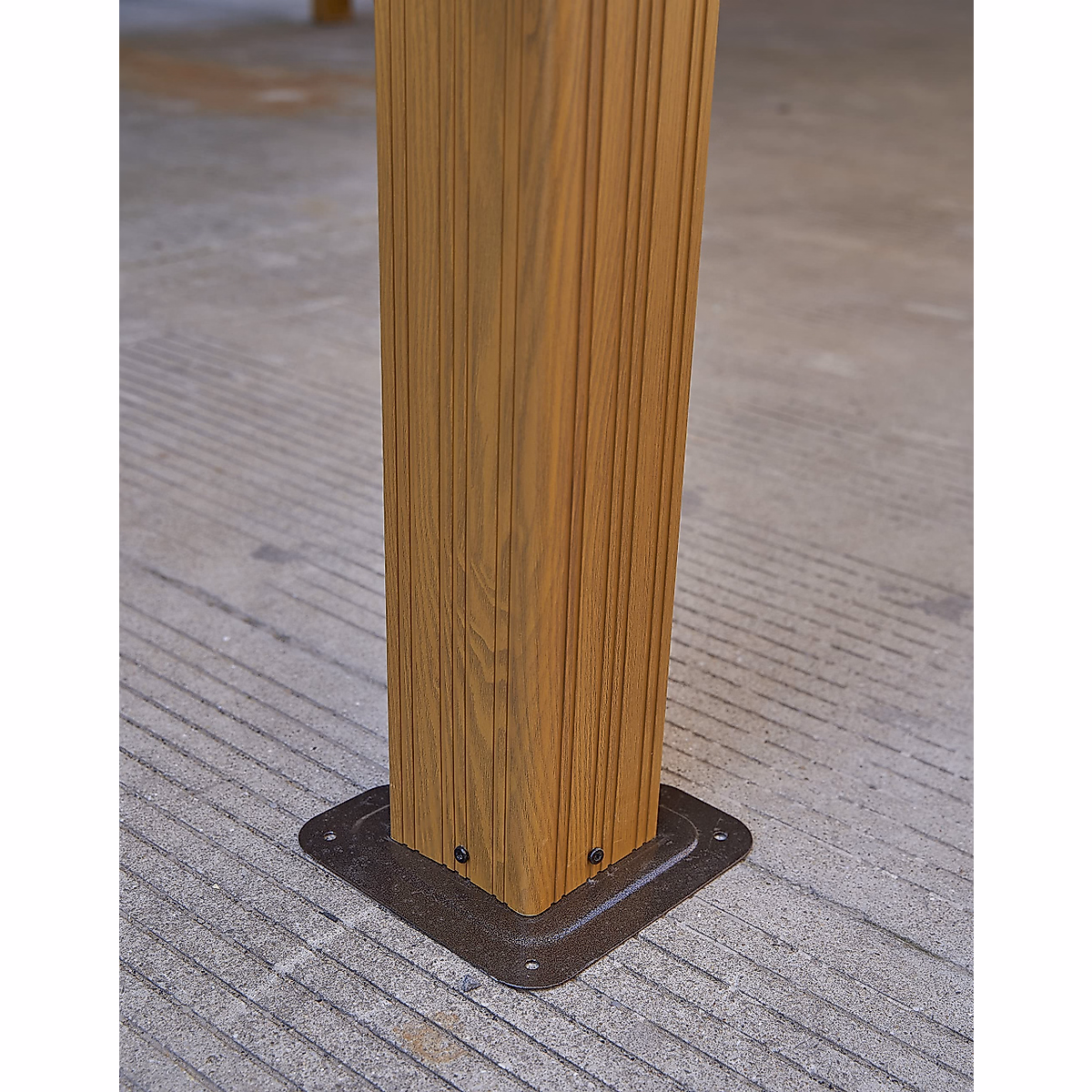 12' x 20' Hardtop Gazebo Outdoor Canopy Tent w/Double Galvanized Steel Vented Roof &Aluminum Frame for Garden Backyard,Permanent Metal Pavilion Heavy Duty Sunshade w/Privacy Curtains for Patio (Brown)