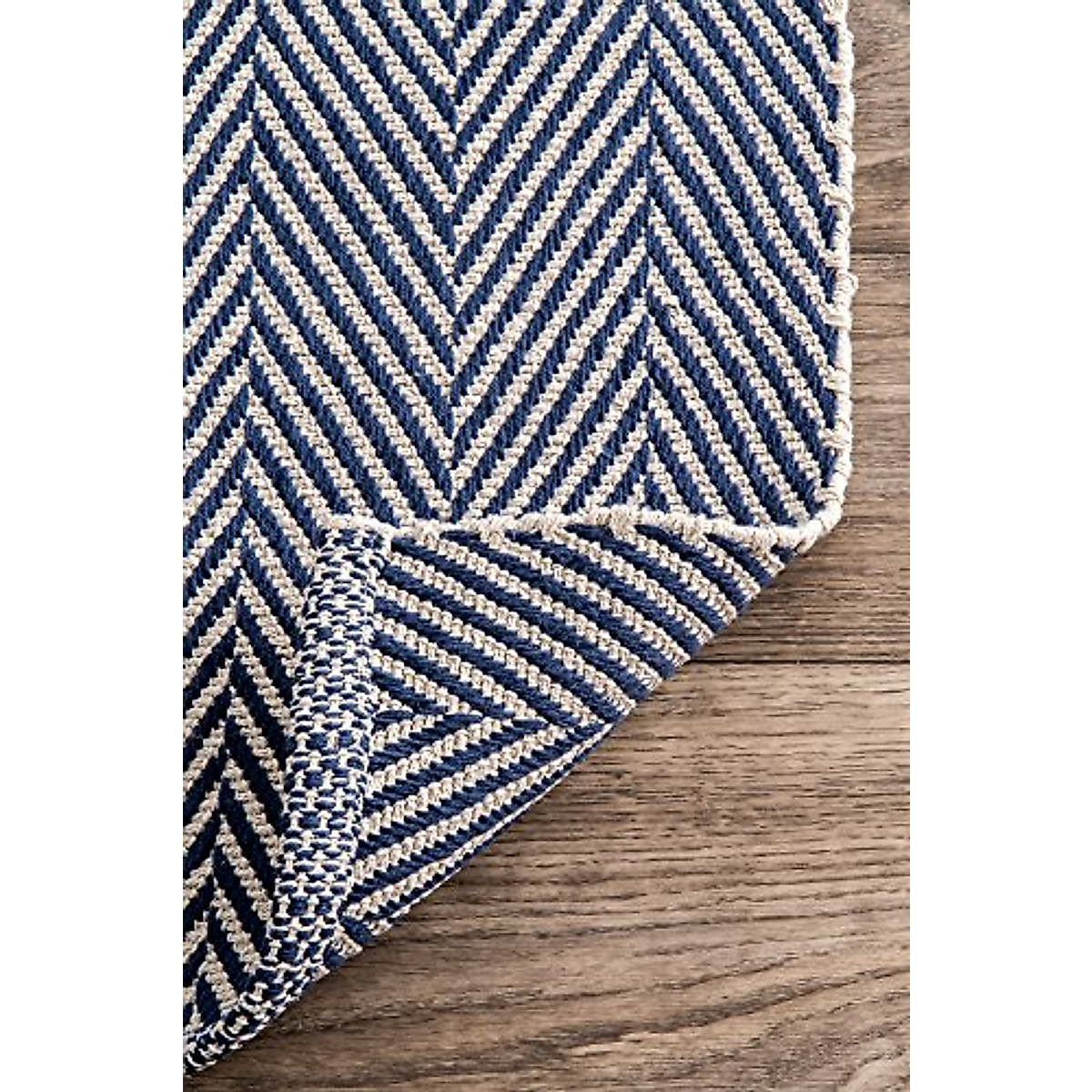 nuLOOM Kimberely Hand Loomed Area Rug, 5' x 8', Navy