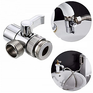 GAJUST M22/M24 Switch Faucet Adapter Kitchen Sink Splitter Diverter Valve Water Tap Connector for Toilet Bidet Shower Bathroom Kitchen (Color : Zinc Alloy)