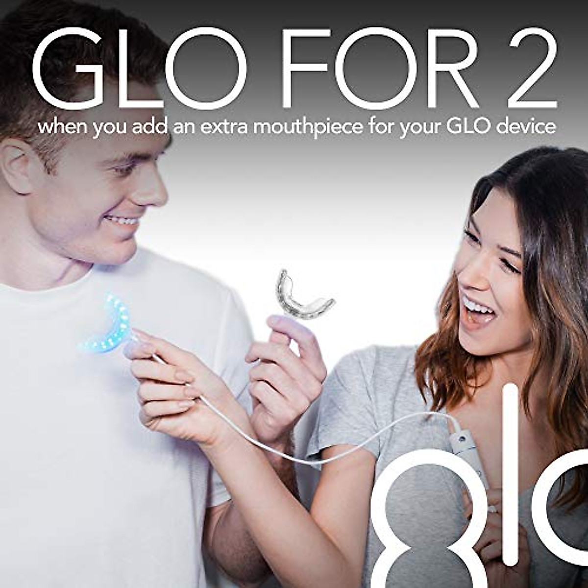 Extra GLO Brilliant Light & Heat Mouthpiece For Use With The GLO Teeth Whitening Device - Latex Free, 1 Count (Pack of 1)