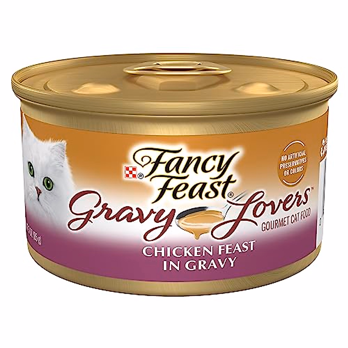 Purina Fancy Feast Wet Cat Food, Gravy Lovers Chicken Feast in Grilled Chicken Flavor Gravy - (24) 3 oz. Cans