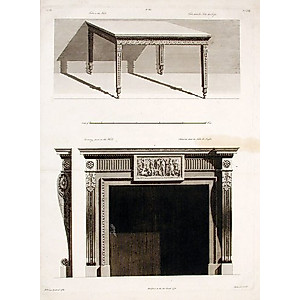 Chimneypiece and Table in the Hall of Shelburne House.