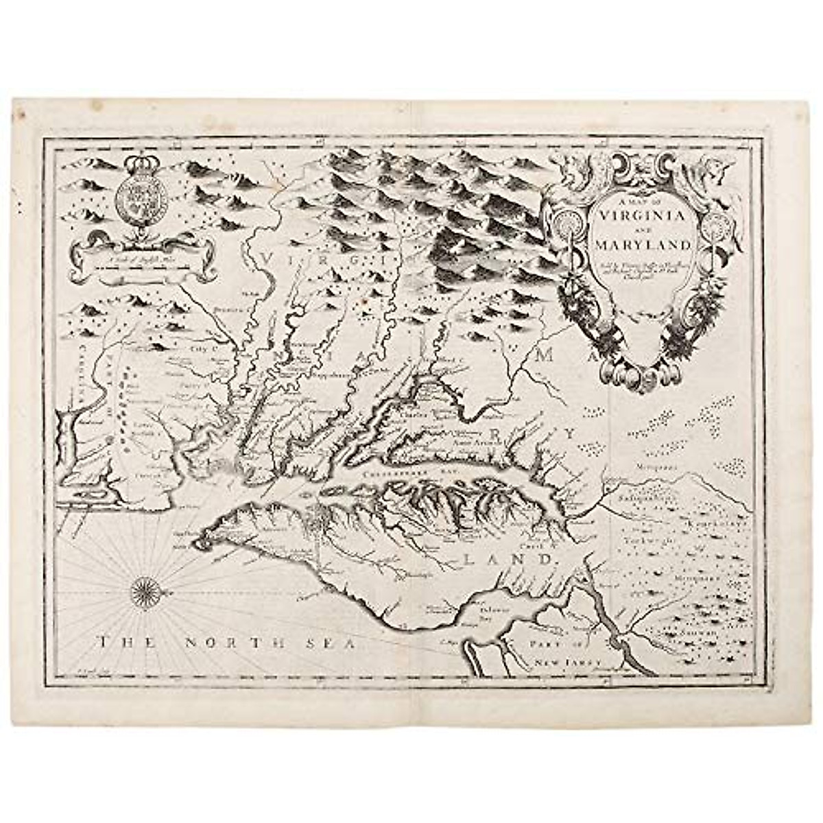 A Map of Virginia and Maryland