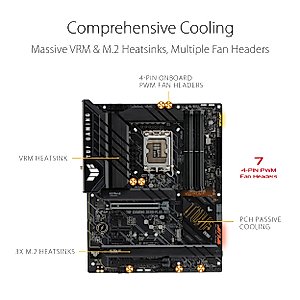 Asus TUF Gaming Z690-PLUS WiFi Socket LGA1700/ Intel Z690/ DDR5/ WiFi&Bluetooth/ SATA3&USB3.2/ M.2/ ATX Motherboard