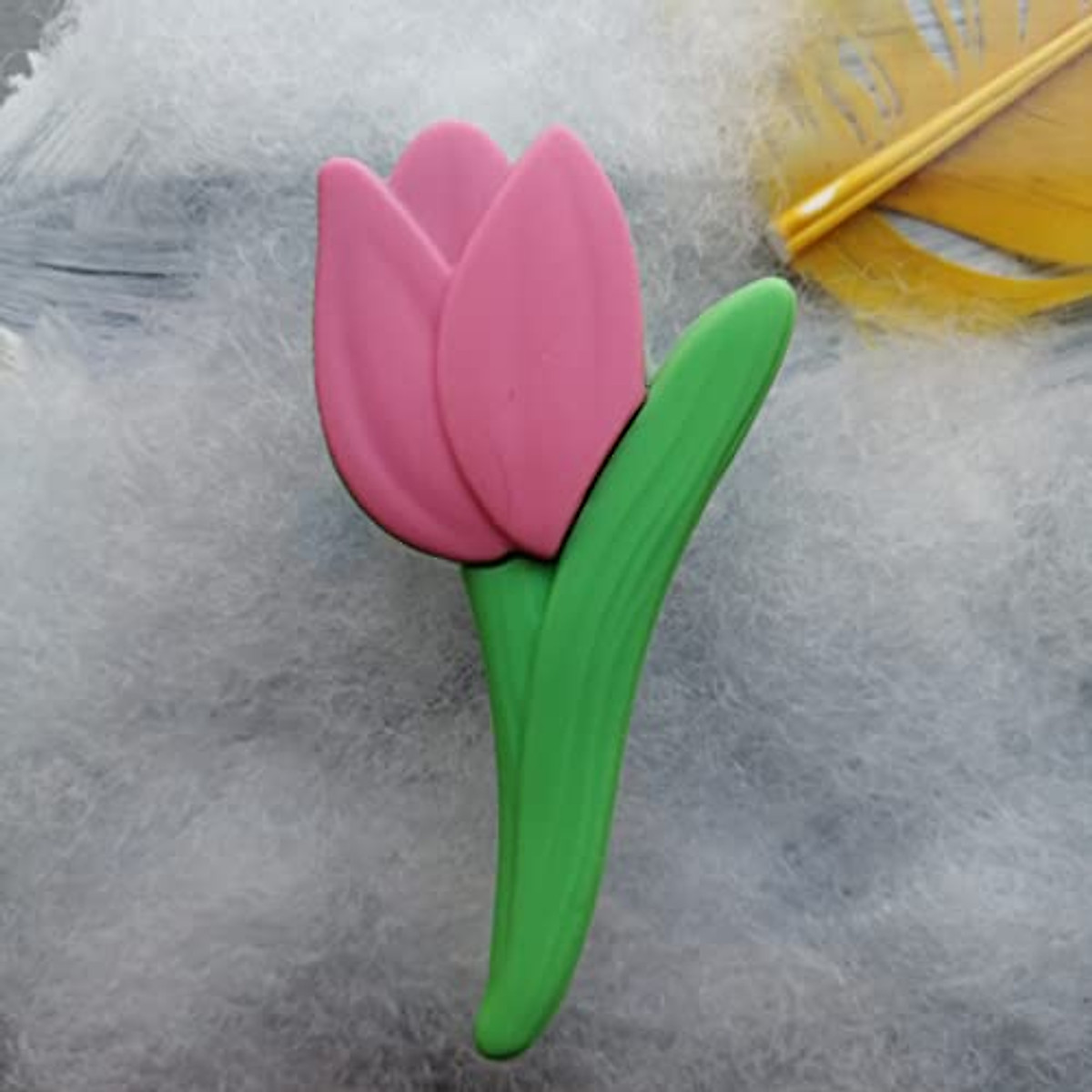 Sexyppl Tulip Charms for Bogg-Bags Cartoon Tulip Decorative Charms for Totes Flower Charm Accessories for Beach Totes-1Pack (Crimson)