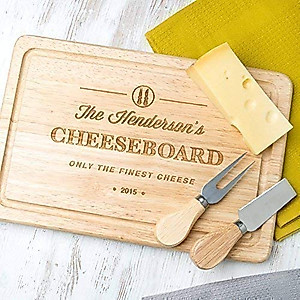 Personalized Slate Cheese Cutting Board - Gifts for Family Home Decor - Personalized Housewarming Gifts