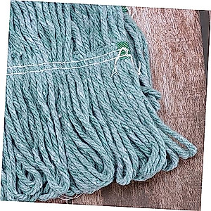 DOITOOL 1pc Cleaning Mop for Floor Miniature Trash Can Commercial Mop Wet Mop Commercial Mop Handle Reusable Mop Head Green Practical Mop Cloth Mop Accessories Mop Cloth Replacement Refill