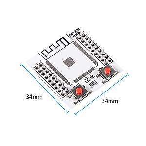 Alinan 2 Sets ESP-32S ESP-32F Module Matching Adapter Board WiFi Bluetooth Module + ESP-WROOM-32 ESP32 Module