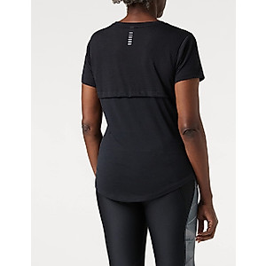 Under Armour Women's Streaker Short-Sleeve T-Shirt , Black (001)/Reflective , Small