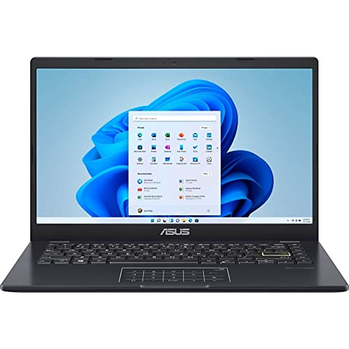ASUS E410MA 14" Laptop Computer Intel Celeron N4020 1.1GHz Processor; 4GB DDR4 Onboard RAM; 64GB eMMC Storage; Intel UHD Graphics 600