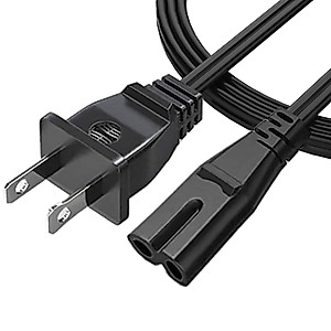 Power Cord for Xbox Series S Game Console 2 Prong Power Cord Replacement AC Cable
