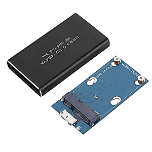 Hoseten PCI-E SSD Solid State Disk, MSATA/Mini Solid State Disk Enclosure, Plug and Play Black 30mm30mm/50mm for Windows