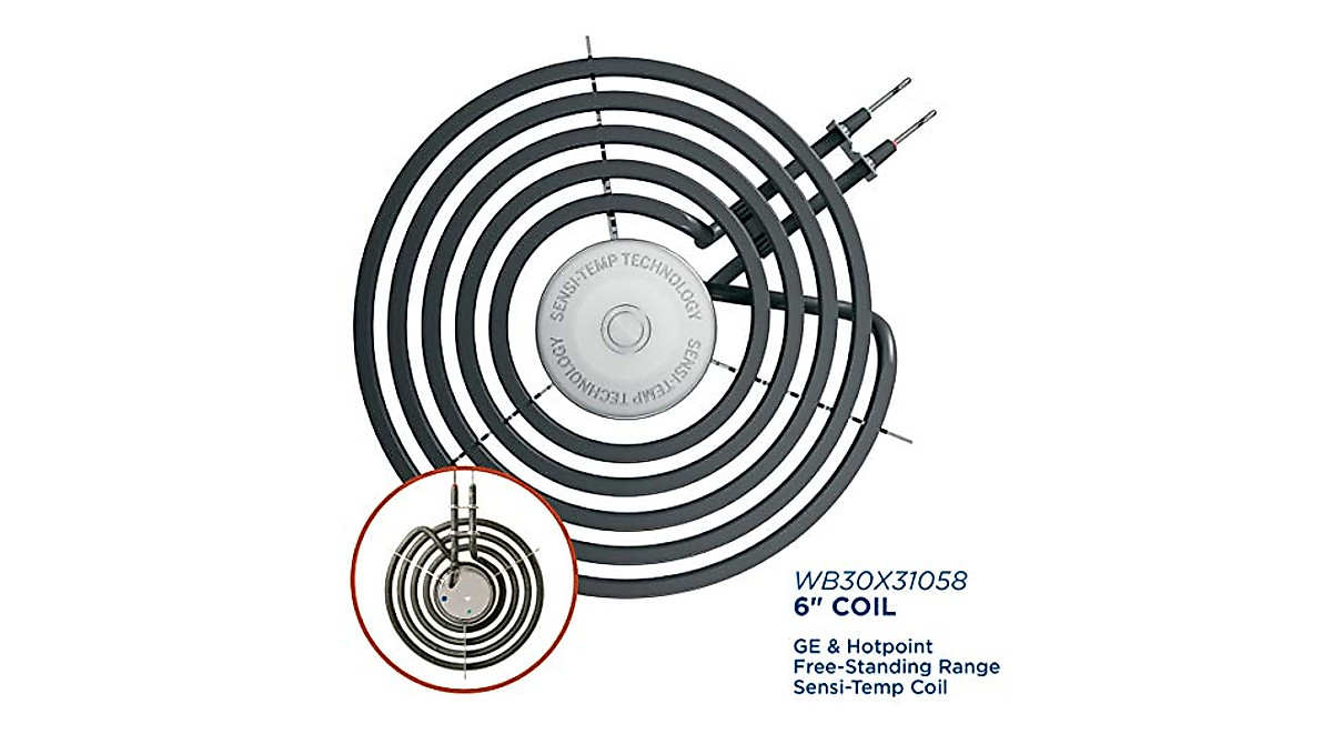 GE & Hotpoint 6” Sensi-Temp Coil Burner Element | Safe & Easy Replacement