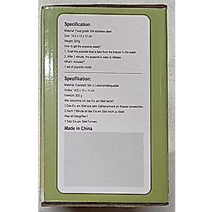 Baffect Metal Popsicle Moulds, Set of 6 Round Head Stainless Steel Ice Lolly Molds with Holder, Fast Freezing Ice Cream Makers with Lollipop Sticks and Bags