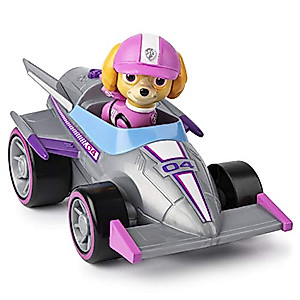 Paw Patrol, Ready, Race, Rescue Skye’s Race & Go Deluxe Vehicle with Sounds, for Kids Aged 3+