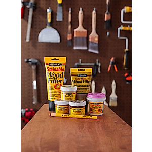 Minwax 448530000 Color-Matched Filler Wood Putty, 6 oz, Walnut, 6 Ounce